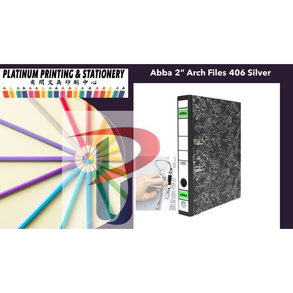 Abba 2" A4 Arch Files/ Fail Gerbang 406 Silver | Shopee Malaysia