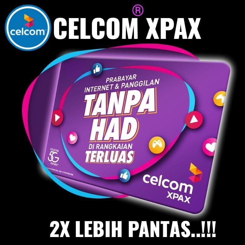celcom xpax data tanpa had,rangkaian terluas | Shopee Malaysia
