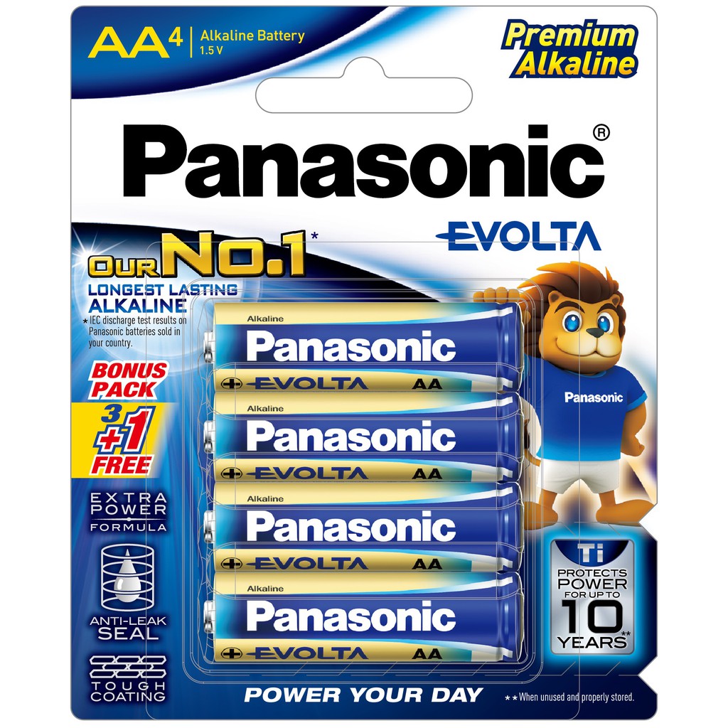 Panasonic EVOLTA/Nomal Alkaline AA/AAA/C/D size Battery (2pcs/4pcs/6pcs card) & 9V 1pc card ...