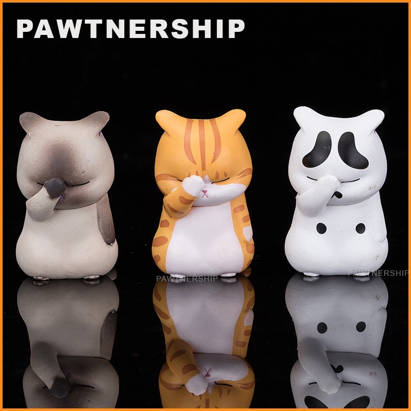 Insta Trending Facepalm Cat Figures 3 in 1 Set - Cat Toy / Cat Figures ...