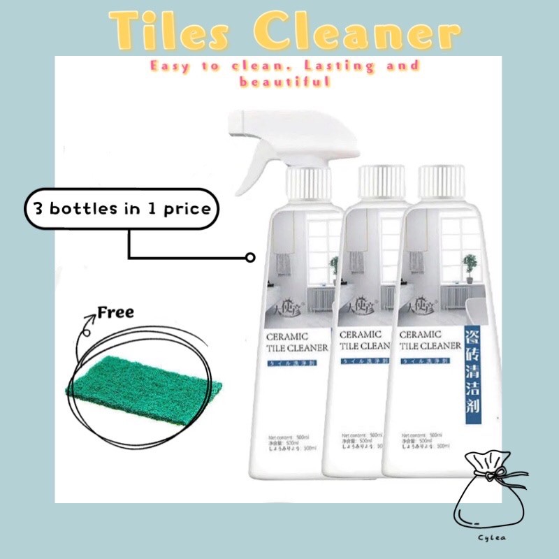 3 bottle Ceramic Tile Cleaner Powerful Decontamination and Floor Tiles ...