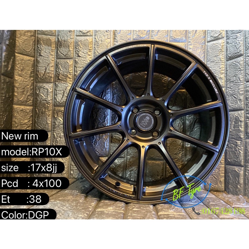 Raxer RP10X 🔥Flow Forming 🔥Wheel RP10x 17x8jj 4x100 ET38 Johor baru | Shopee Malaysia