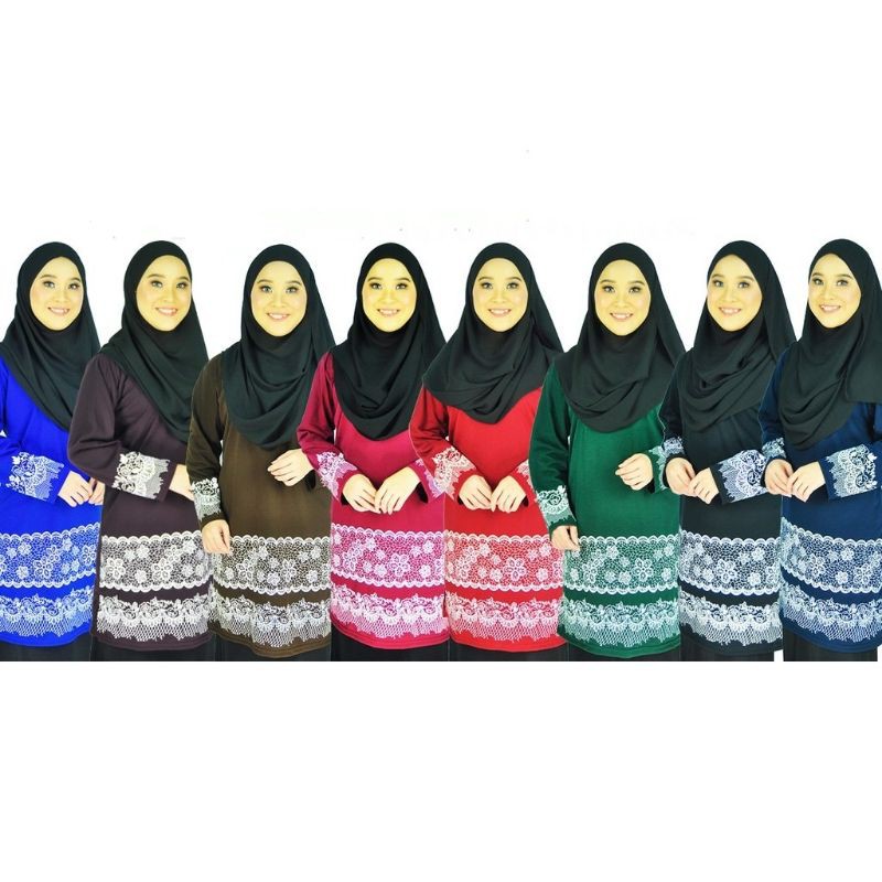 TSHIRT MUSLIMAH / BAJU MUSLIMAH CATTON LABUH | Shopee Malaysia
