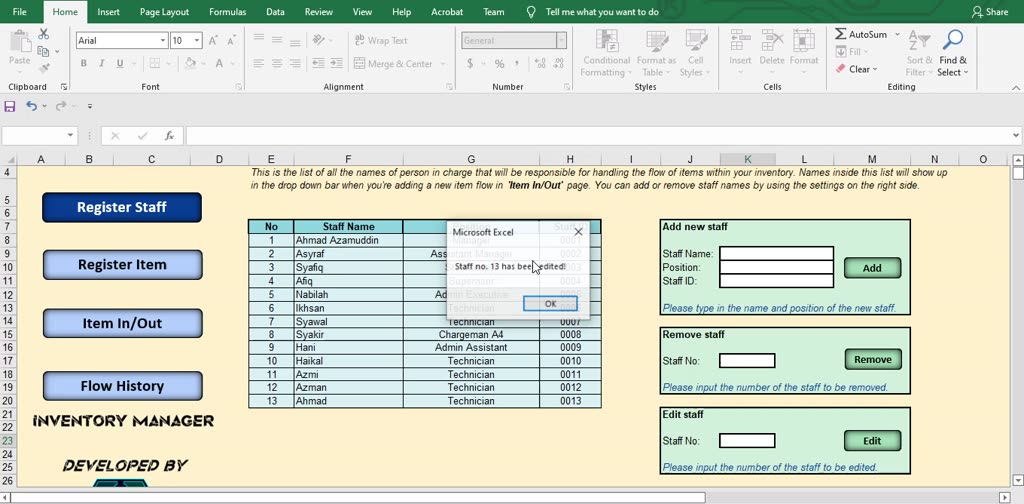 Stock Inventory Management System (Microsoft Excel) | Shopee Malaysia