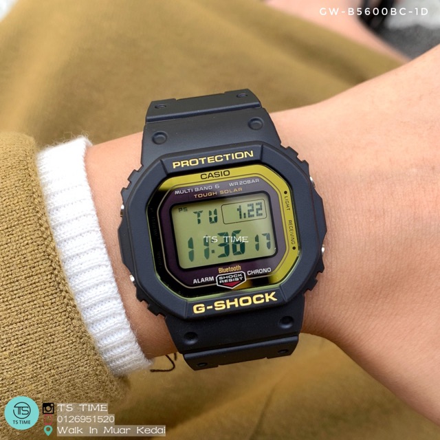 CASIO G SHOCK Multiband 6 + Tough Solar Bluetooth Watch GW-B5600BC-1 ...