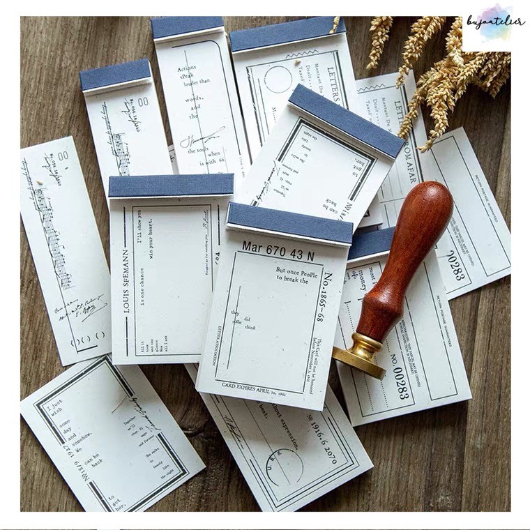 bujoatelier 50 Pcs Multifunctional Tearable Note Pad Junk Journal ...