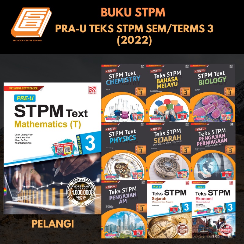 [SBCB] Buku Rujukan : Pra-U Teks STPM Penggal 3 / Semester 3 (2019/2022) | Shopee Malaysia