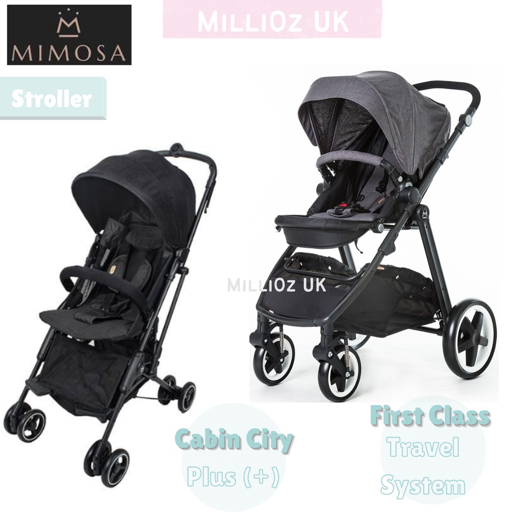 Mimosa First Class Travel System Baltica Grey Stroller or Cabin City+ ...