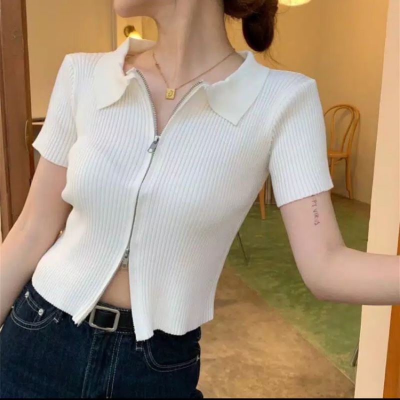Double ZIP TOP (WHITE) | Shopee Malaysia