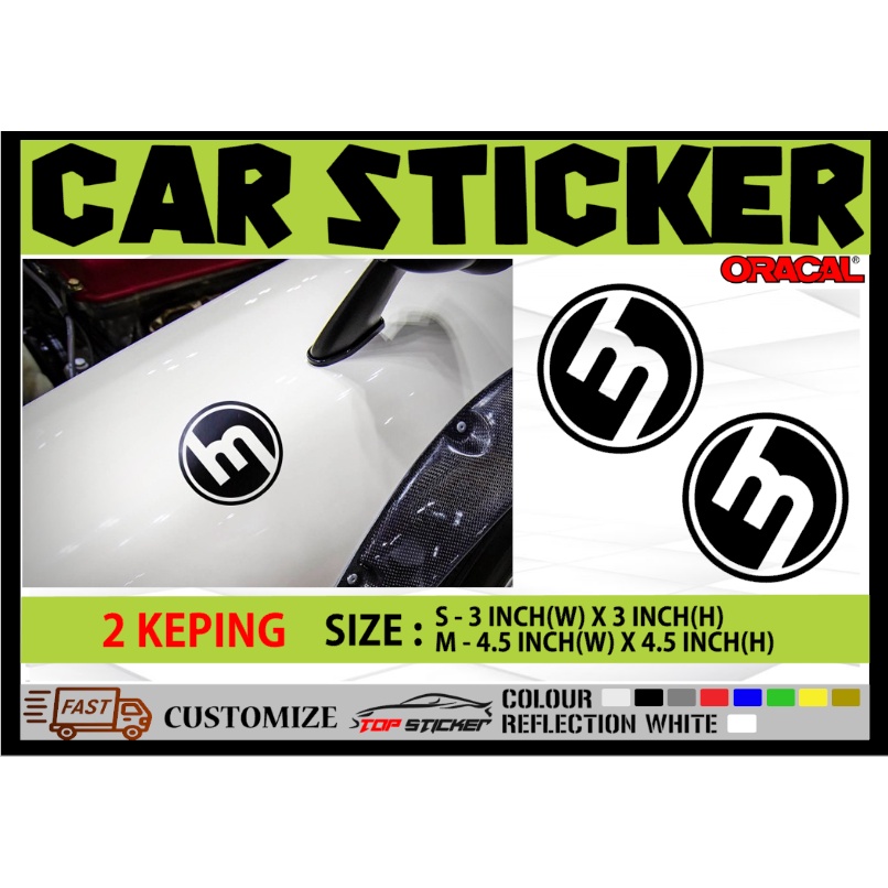 2 KEPING MAZDASPEED M ROUND LOGO CAR STICKER AKSESORI KERETA STICKERS ...