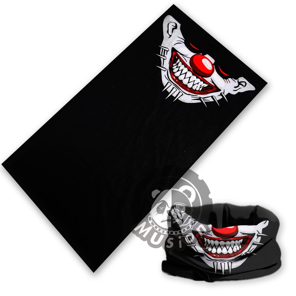 Musion Joker Mask Sun Protection Topeng Joker Rider Neck Mask Elastic ...