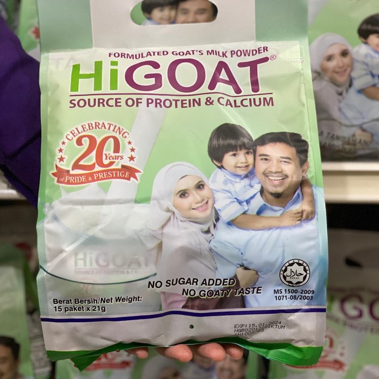 Hi goat Milk Powder (15 Sachets x 21g) | Shopee Malaysia