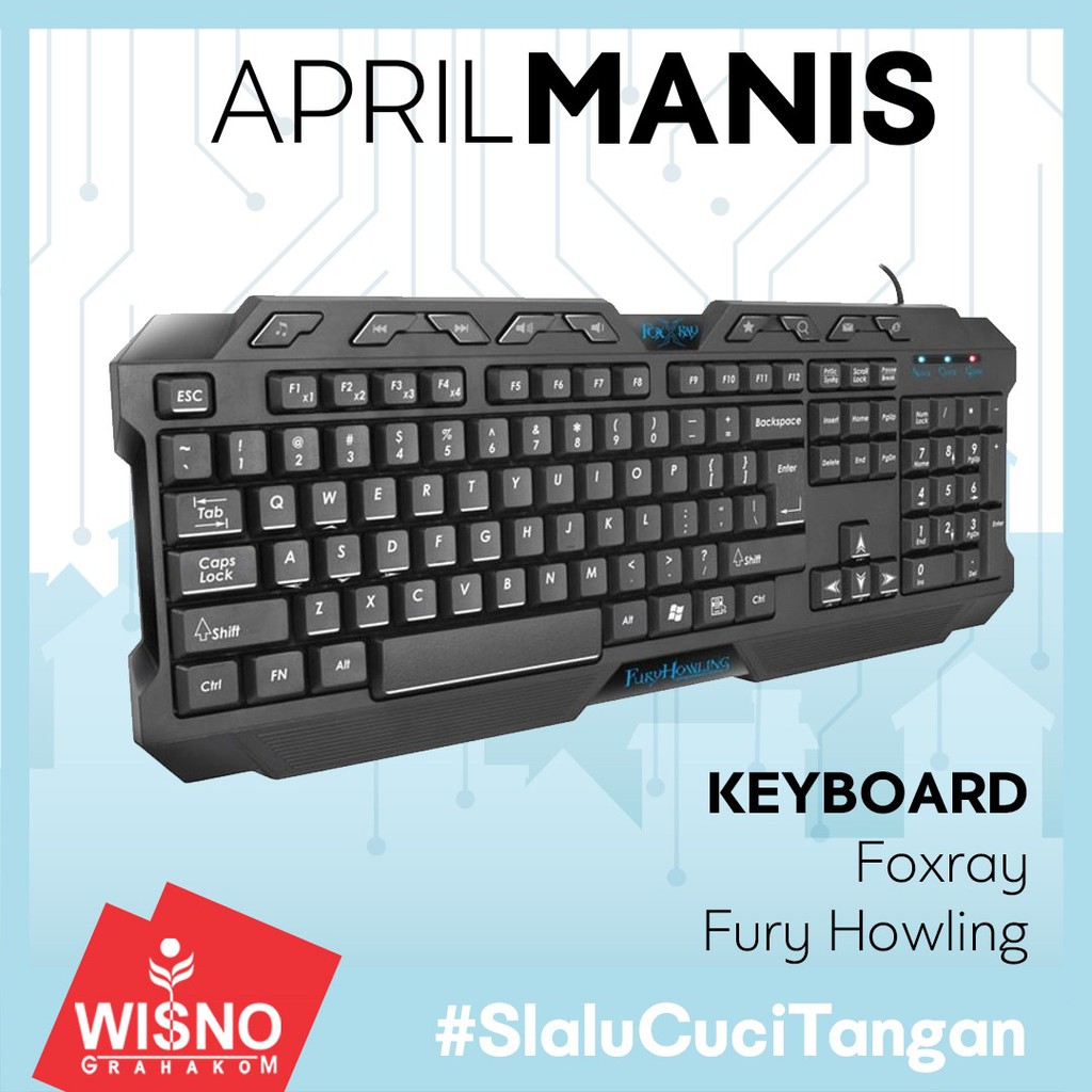 Foxxray Fury Howling Gaming Keyboard Shopee Malaysia