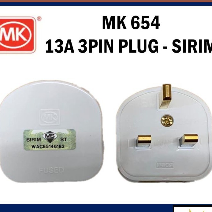 MK646 & MK654 13A 3 Pin Plug Top Sirim Approved JiaYen | Shopee Malaysia