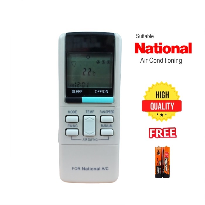 National Air Conditioner Remote Control For Replacement A75C598 A75C380 ...