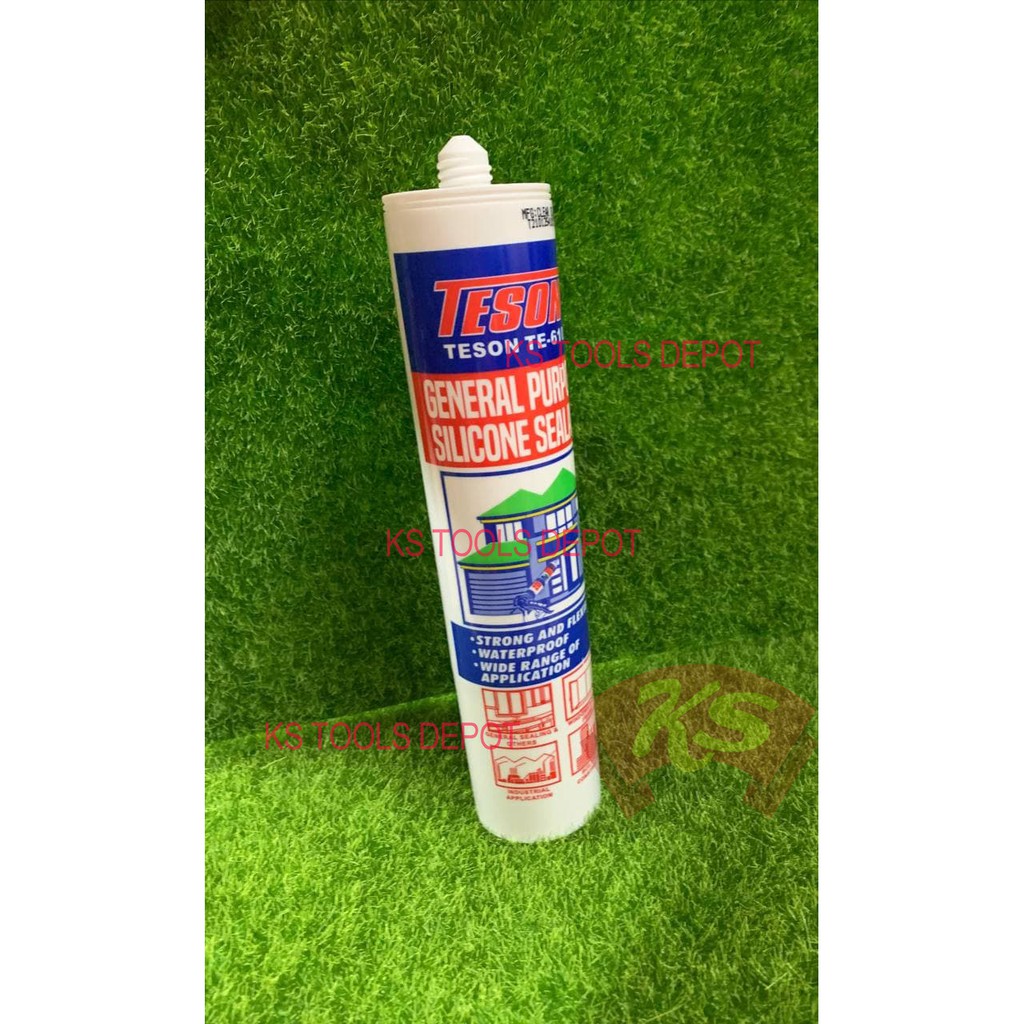 Teson General Purpose Silicone ( Black/ white ) | Shopee Malaysia