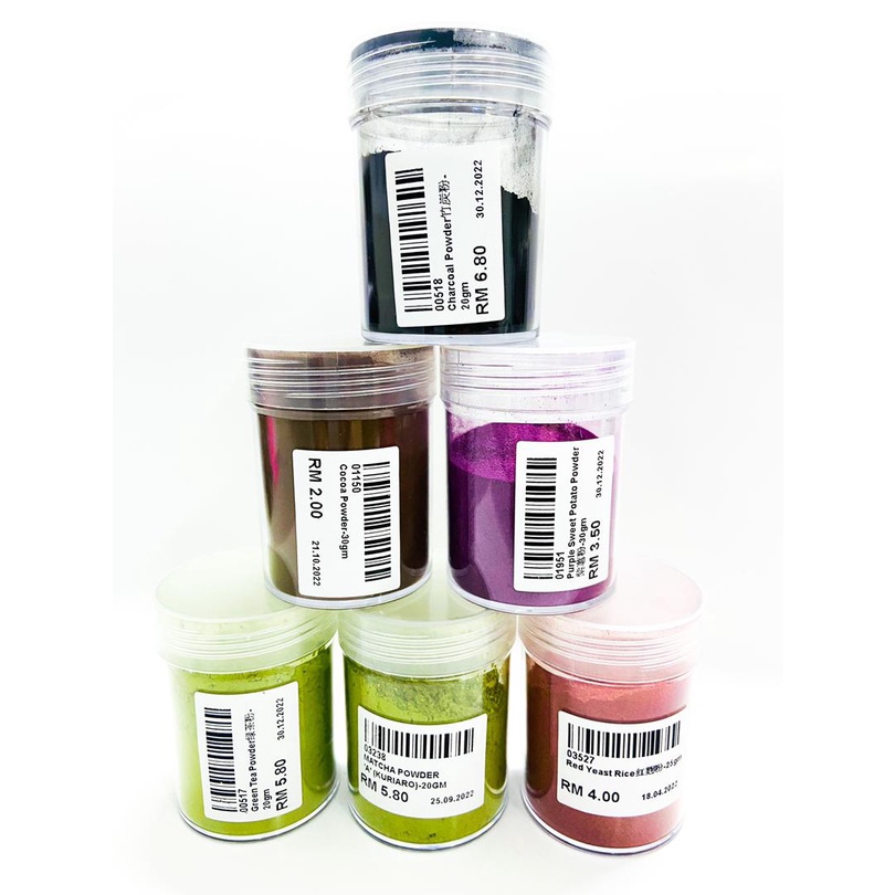 Natural Food Colouring Powder Green Tea Powder Matcha Powder Charcoal ...