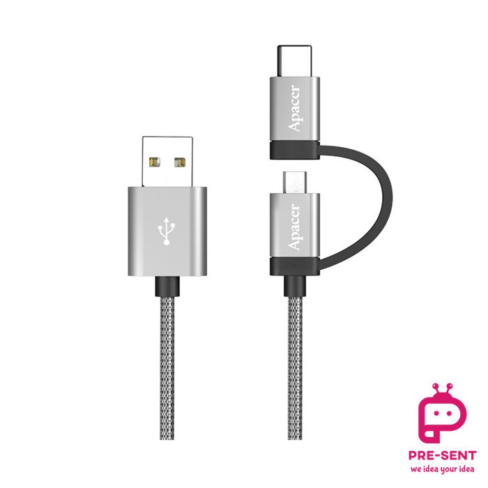 Apacer Type-C / Micro USB to USB 2.0 Cable DC170 | Shopee Malaysia