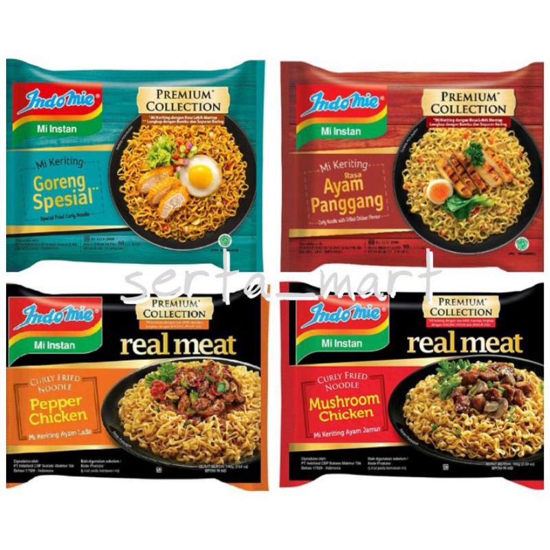 Indomie Special Fried Curly Noodles/Grilled Chicken - Indomie Instant Noodles Real Meat Mushroom ...
