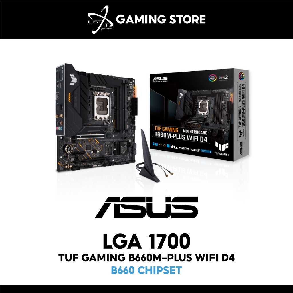 ASUS TUF GAMING B660M-PLUS WIFI DDR4 LGA1700 MAINBOARD 12100 12100 ...