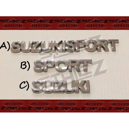 EMBLEM LOGO FOR SUZUKI SPORT SUZUKI | Shopee Malaysia