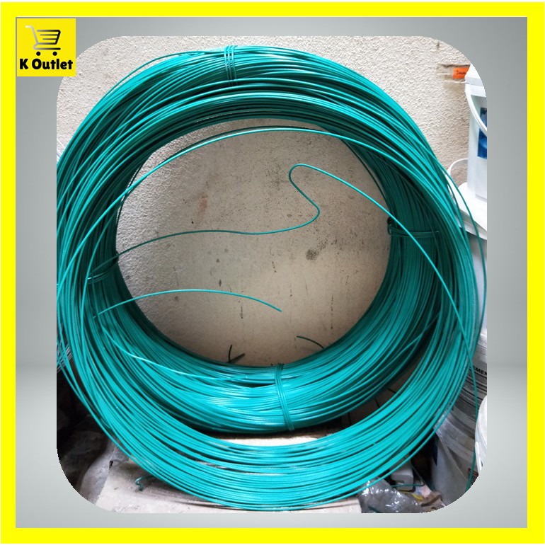 【500g/1kg】10G Green PVC Coated Wire 3mm / Dawai Hijau | Shopee Malaysia
