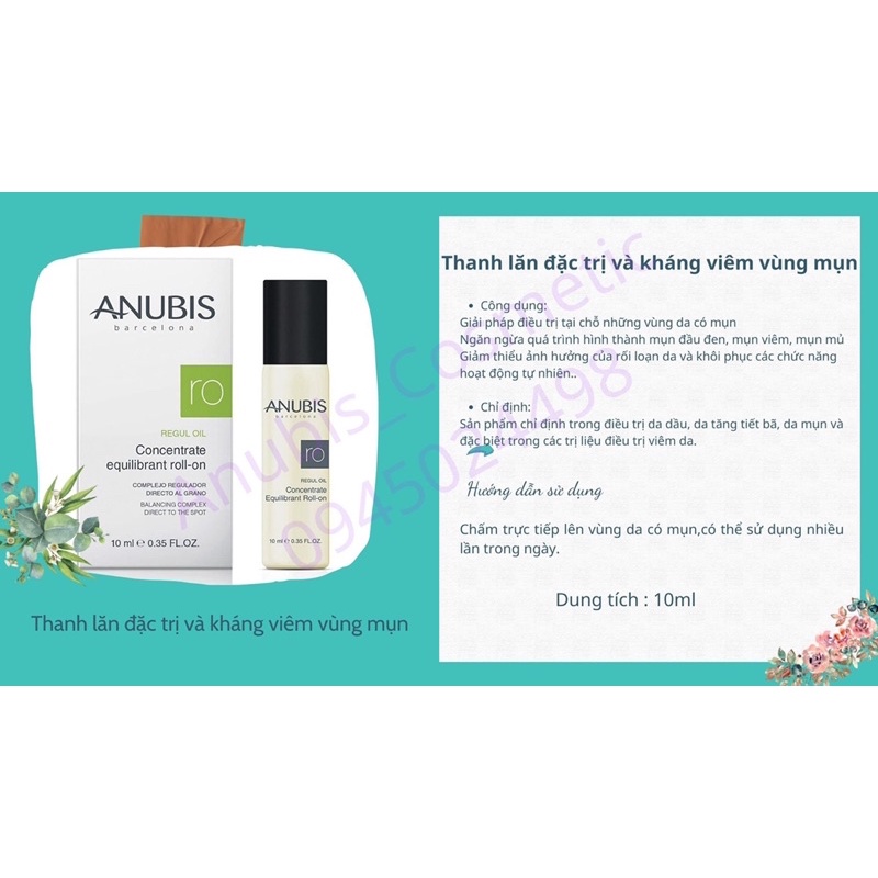 Anubis acne roller soothes and regulates oily skin sebum | Shopee Malaysia
