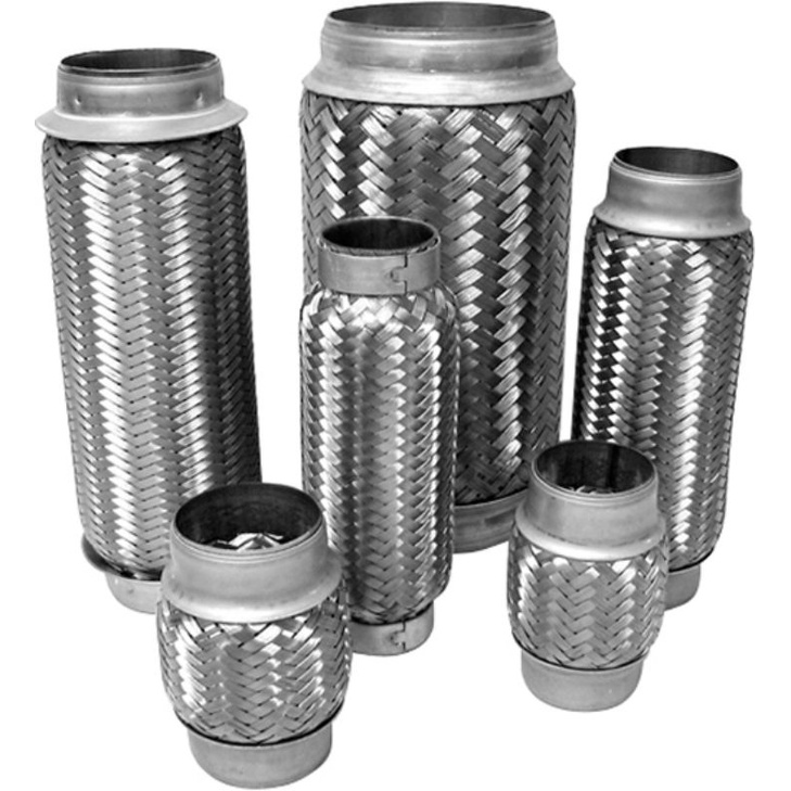 Length 8" Inch Bus 4x4 Car Lorry Van Muffler Exhaust Flexible 3 Layer ...