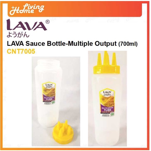 Plastic Sauce Bottle Multiple Output 700ml CNT7005/ Botol Sos Roti Jala ...
