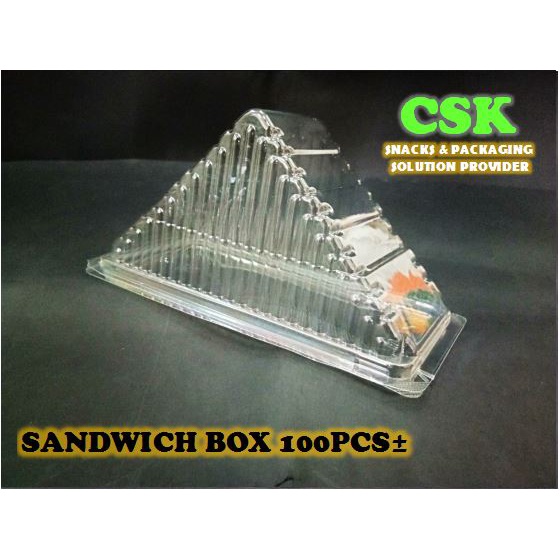 MTP - Sandwich Box with Lock [ 50pcs±/100pcs± ] CS-01L Bakery ...