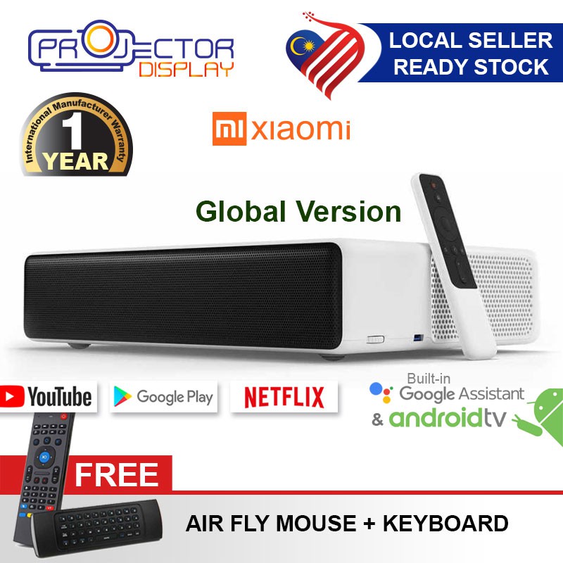 (Ready Stock) Xiaomi Mi 150 inch Laser Android TV Ultra Short Throw ...