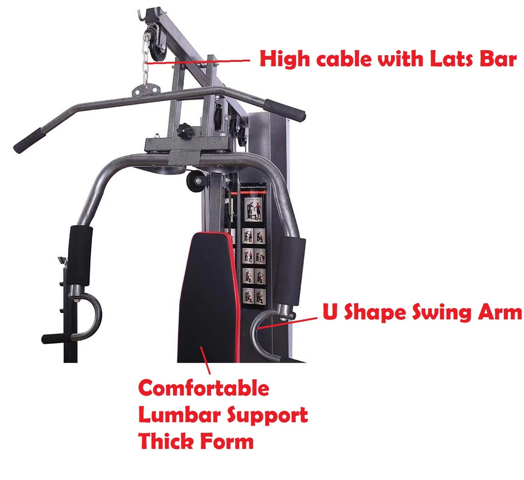 ADSports F7 All in 1 Multi Function Home Gym Station Fitness Workout ...