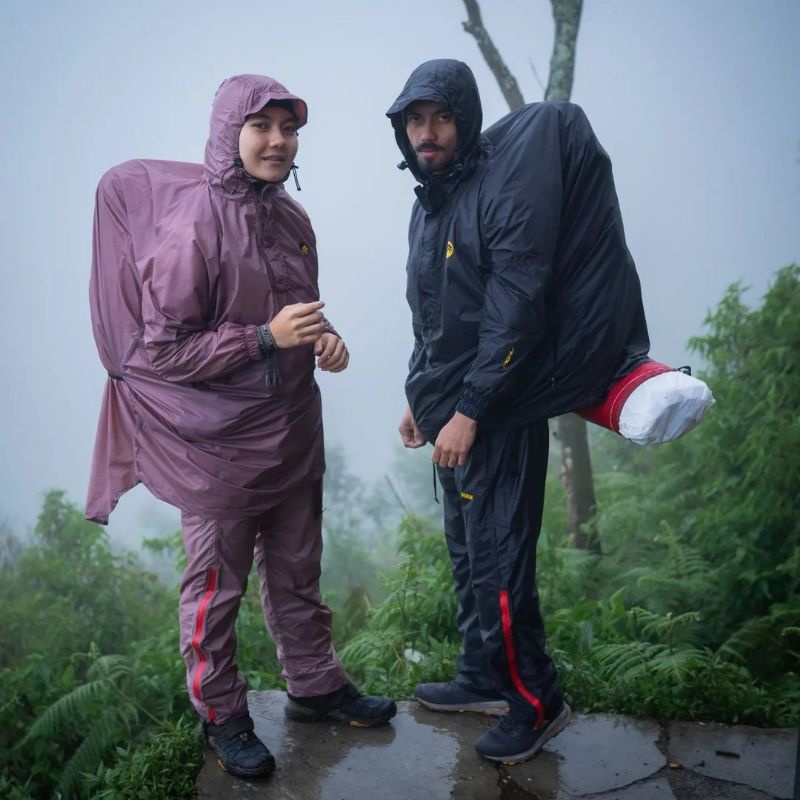 Ultralight Poncho raincoat - hikelite full waterproof raincoat ...