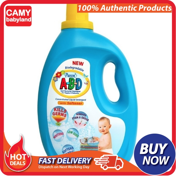 Pureen - A-B-D Liquid Detergent With Softener (2.0L) | Shopee Malaysia