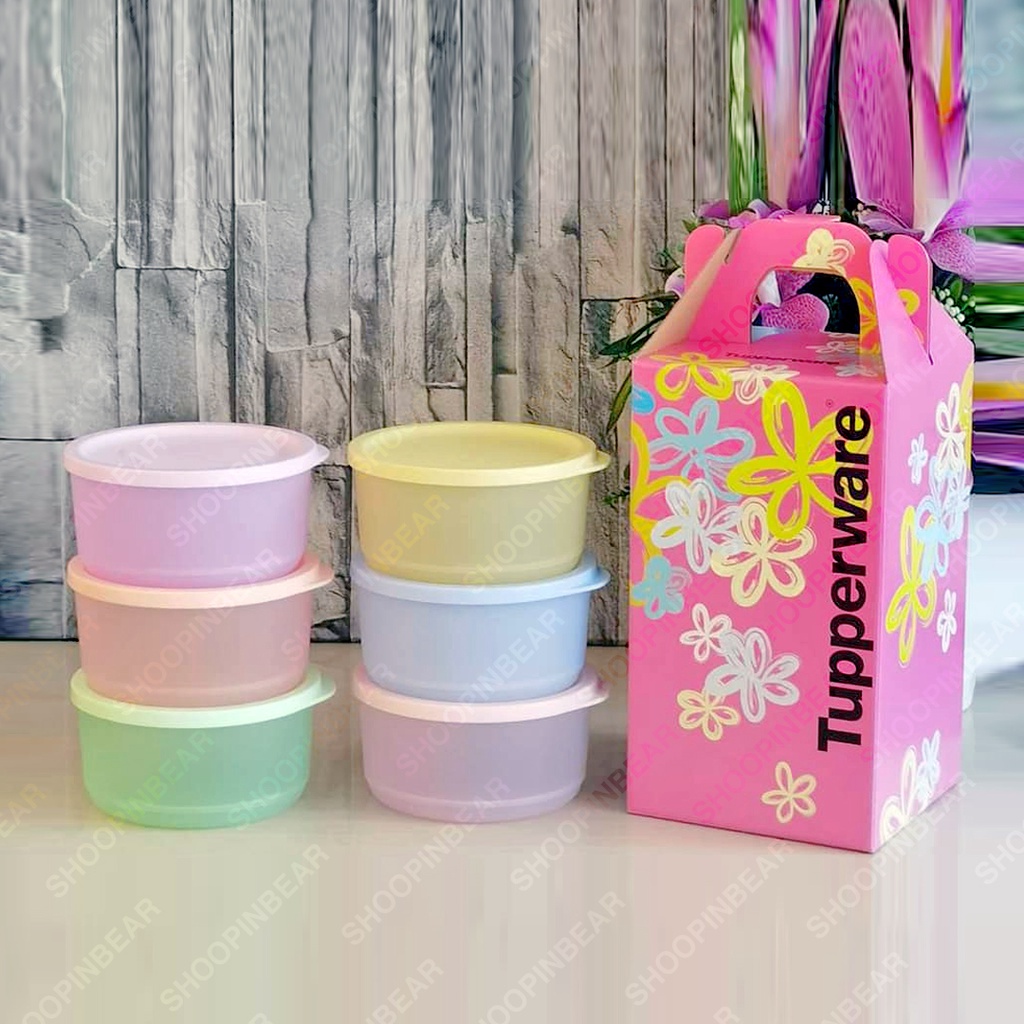 Tupperware Summer Fresh Round (6) 530ml Bekas simpanan kedap udara gift set | Shopee Malaysia