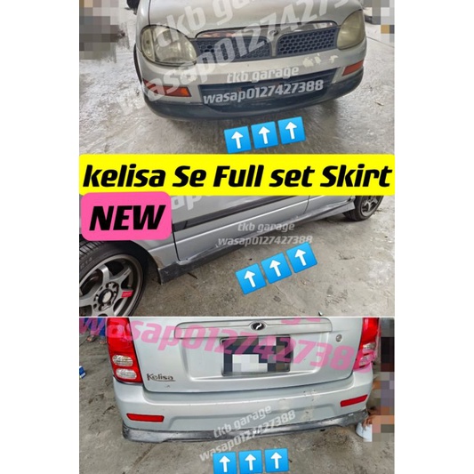 Kelisa se front skirt / side skirt full set bodykit | Shopee Malaysia