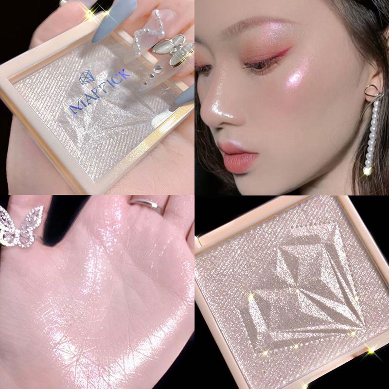MAFFICK Diamond Highlighting Powder Makeup Brightening MAFFICK玛菲可钻石高光粉饼 ...