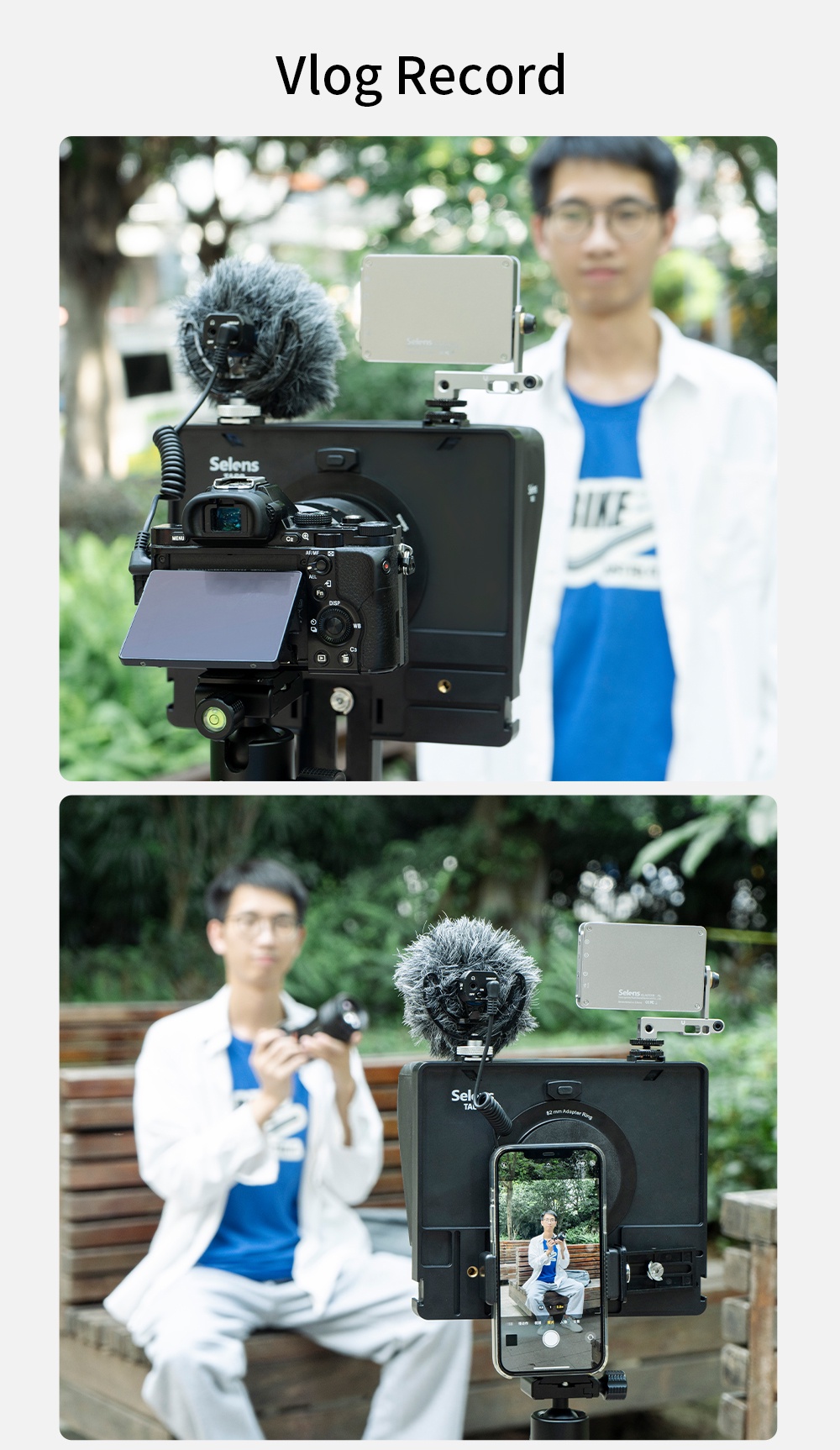 Selens Teleprompter Universal Portable Prompter with Remote Control ...