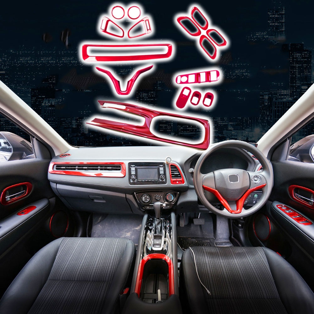 YJCS for Honda HRV 2016-2022 Interior Decoration Covers Center Consoles ...