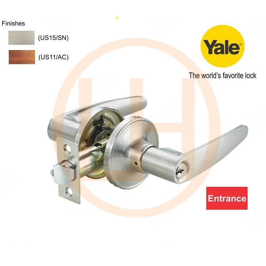 Yale VL-4447 Entrance Tubular Handle Leverset Lockset - Kunci Pintu ...