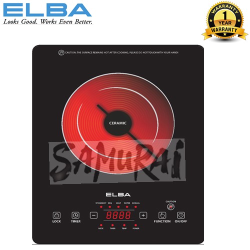 FAST SHIPPING ELBA CERAMIC COOKER 2000W WATT ECCJ2015BK Shopee Malaysia
