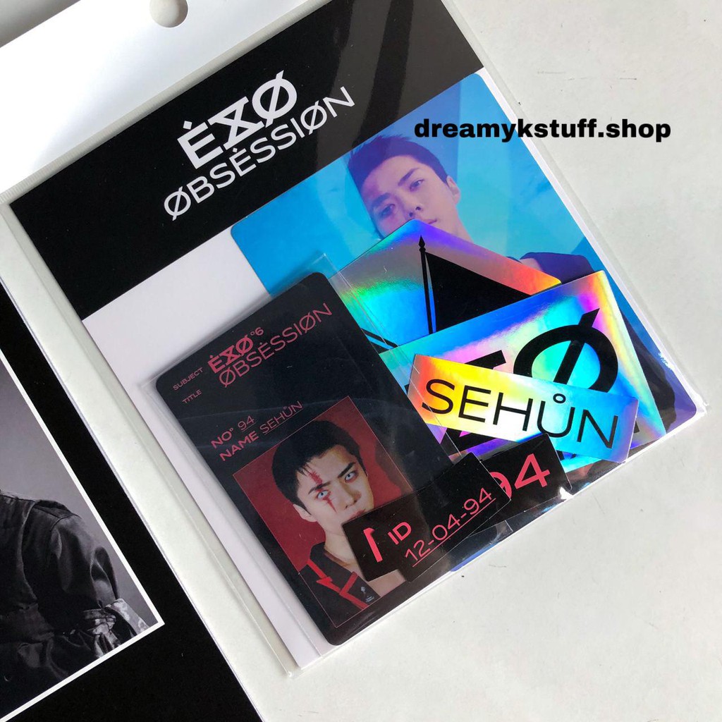 Official Obsession MERCH ID CARD + DECO STICKER SET | Shopee Malaysia
