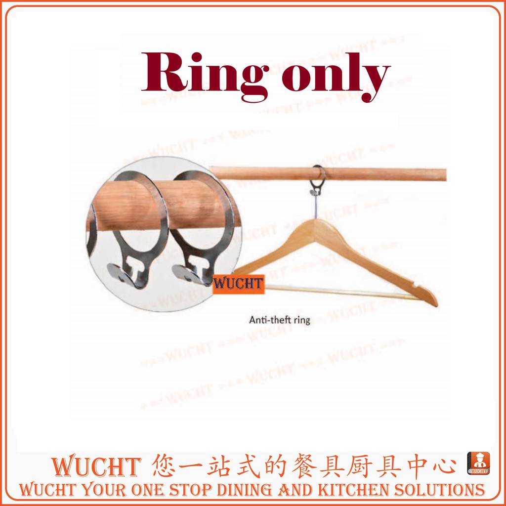 【WUCHT】10 x Steel Security Rings for Coat Clothes Garment Hangers for ...