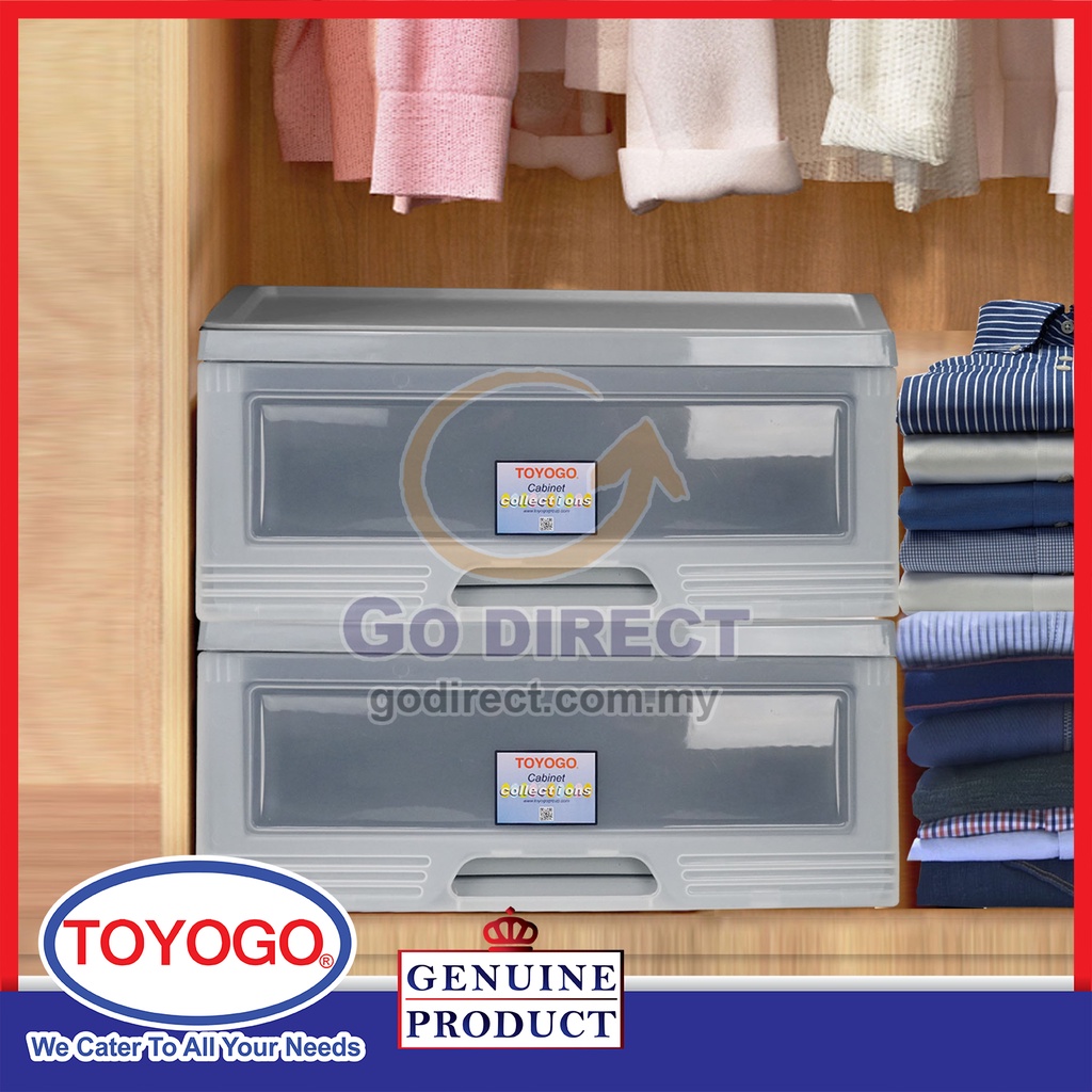 TOYOGO Wide Single Storage Drawer Stacking Drawer Plastic Home Storage ...
