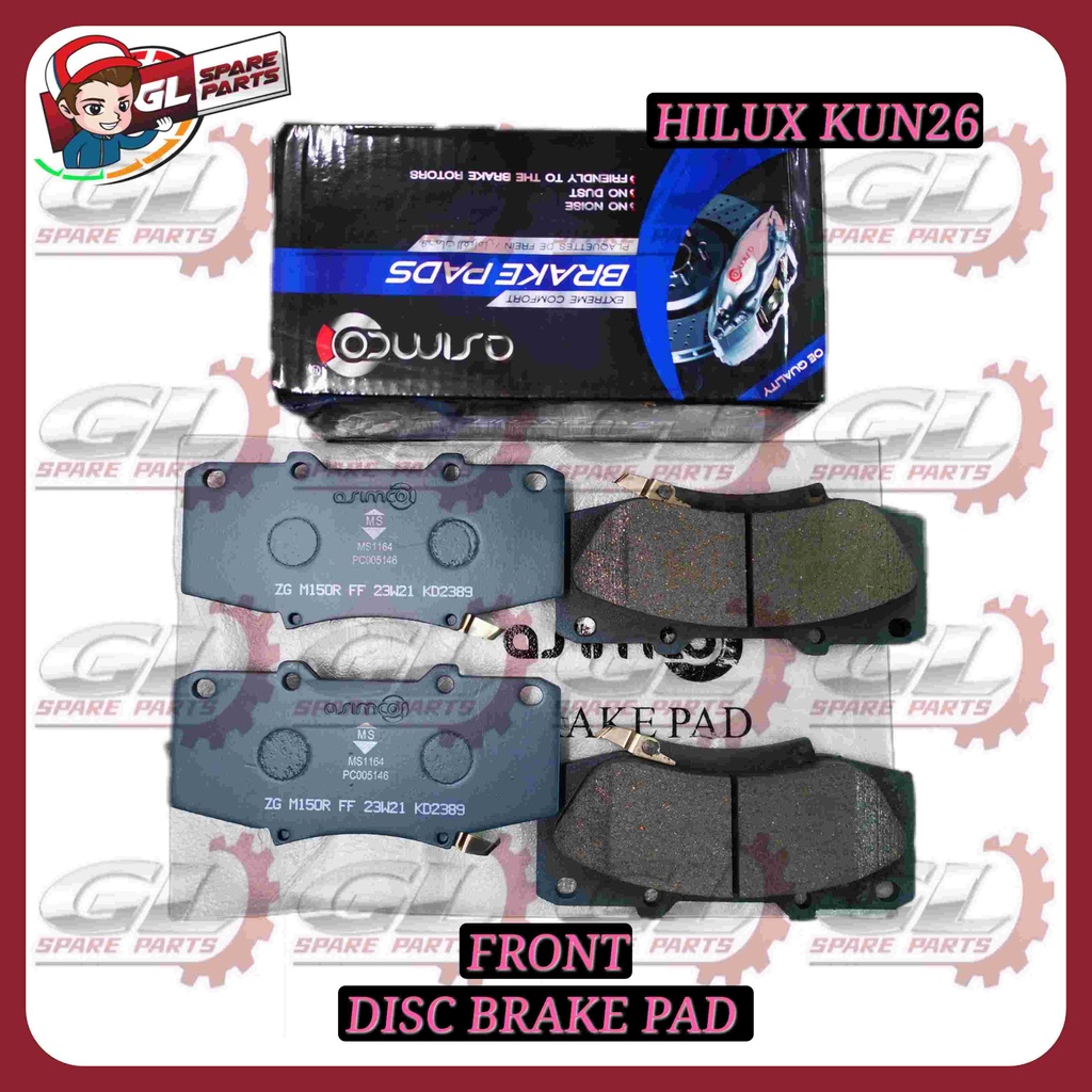 TOYOTA VIOS NCP93 NCP150 G/S SPEC DISC BRAKE PAD (FRONT)(ASIMCO ...