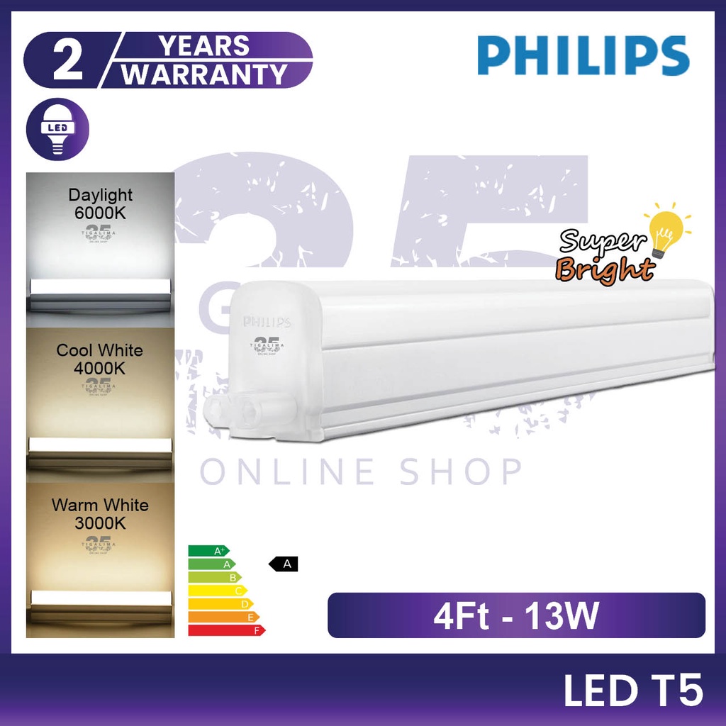 PHILIPS LED T5 Batten Lampu T5 1ft 4W / 2ft 7W / 3ft 9W / 4ft 13W ...