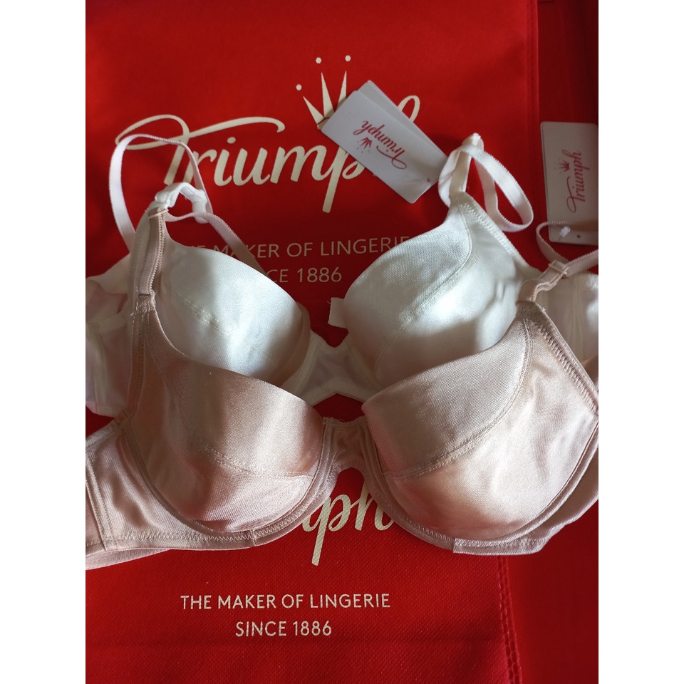 Triumph bra D179 WHP. bra with thin foam underwire made from cotton Size A75, B75, A80, B80 ...