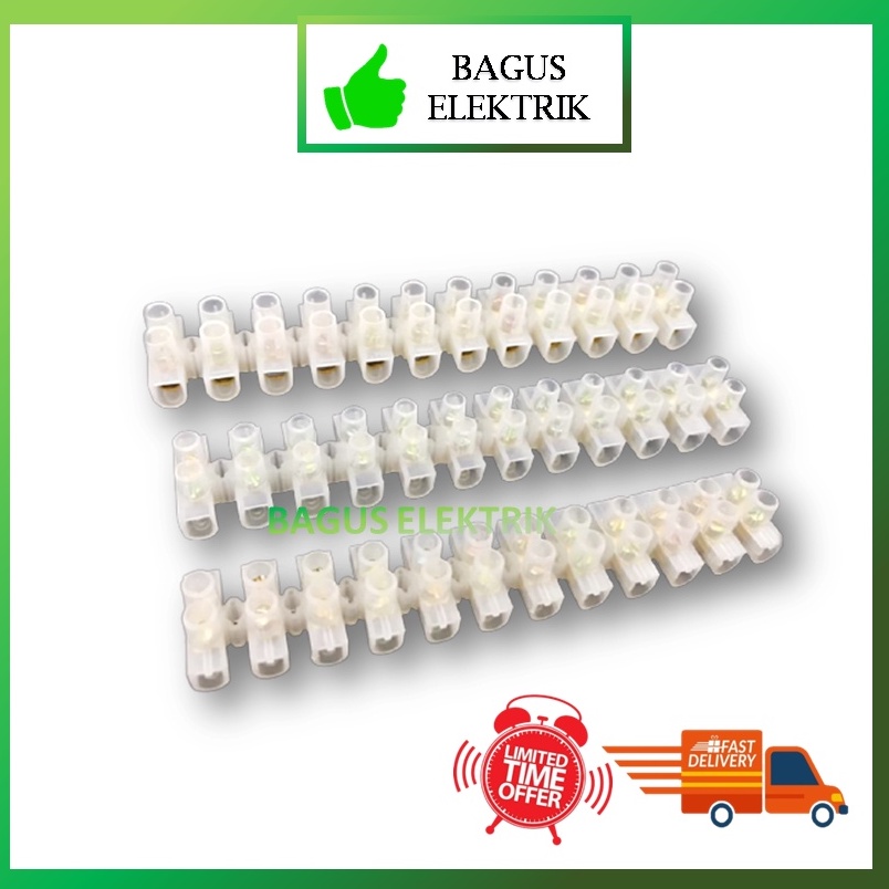 PVC CONNECTOR 6A/10A/15A/20A/30A TERMINAL BLOCK BARRIER WIRE CONNECTOR 12 POSITION | Shopee Malaysia