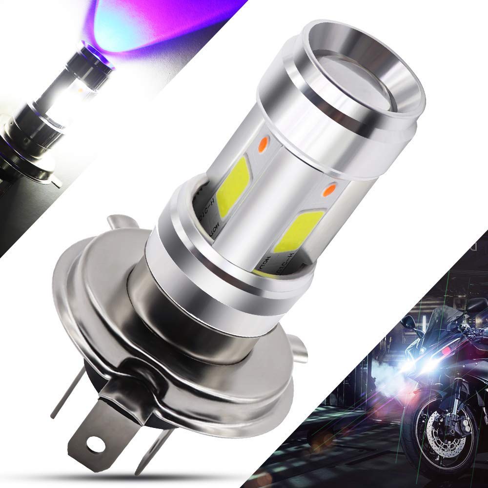 [Ready to Ship] For Suzuki Gixxer H4 Motorcycle LED Headlight Bulb 12W 1200LM DC 9-85V White ...