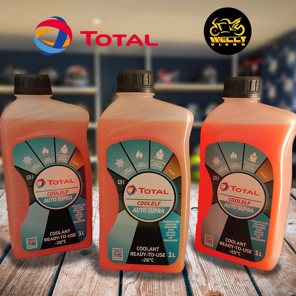 TOTAL COOLELF COOLANT 100% ORGANIC -26C 1 LITER COOLANT RADIATOR AUTO ...